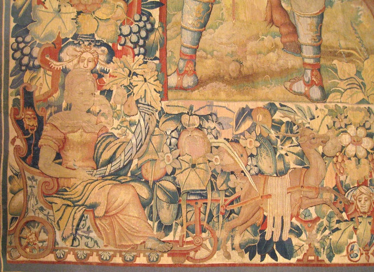 Tapisserie historique de Bruxelles du 16ème siècle, représentant Julius ...