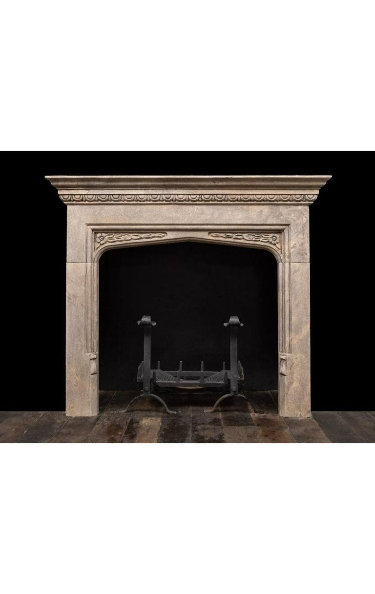 16th Century English Tudor Style Stone Mantlepiece by Ryan and Smith ...