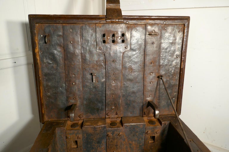 17th Century French Coffer, Oak Silver Treasure Chest, Strong Box For ...