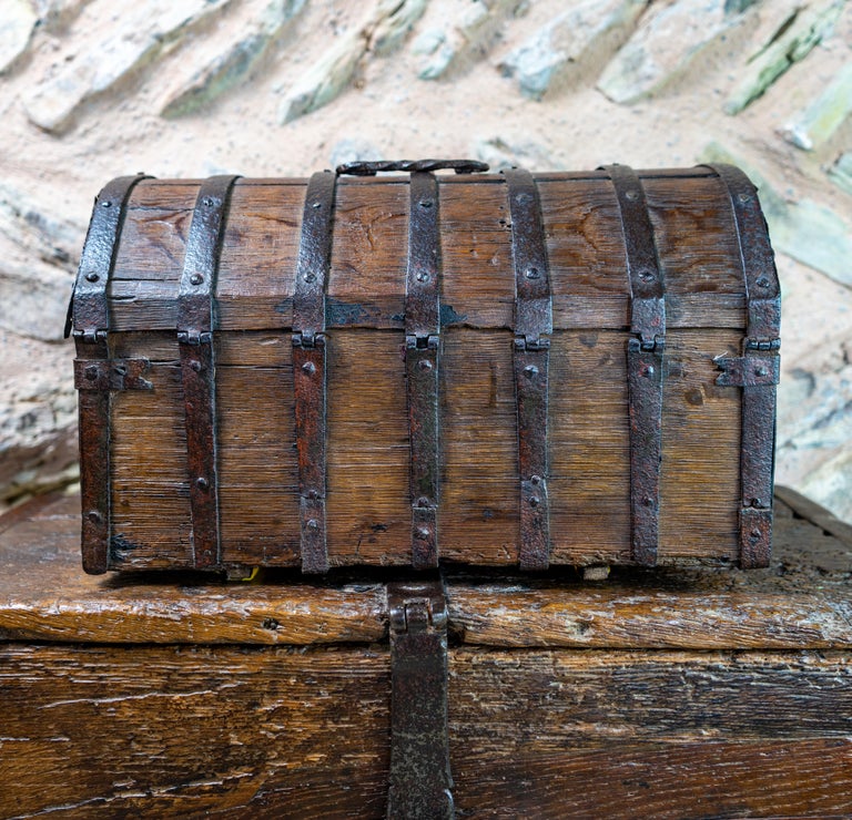 16th Century, Gothic Iron Bound Casket, French, Circa 1500-1540 at 1stDibs