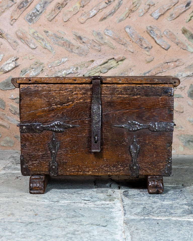16th Century, Gothic Iron Bound Oak Chest, Flemish, circa 1500-1540 at ...