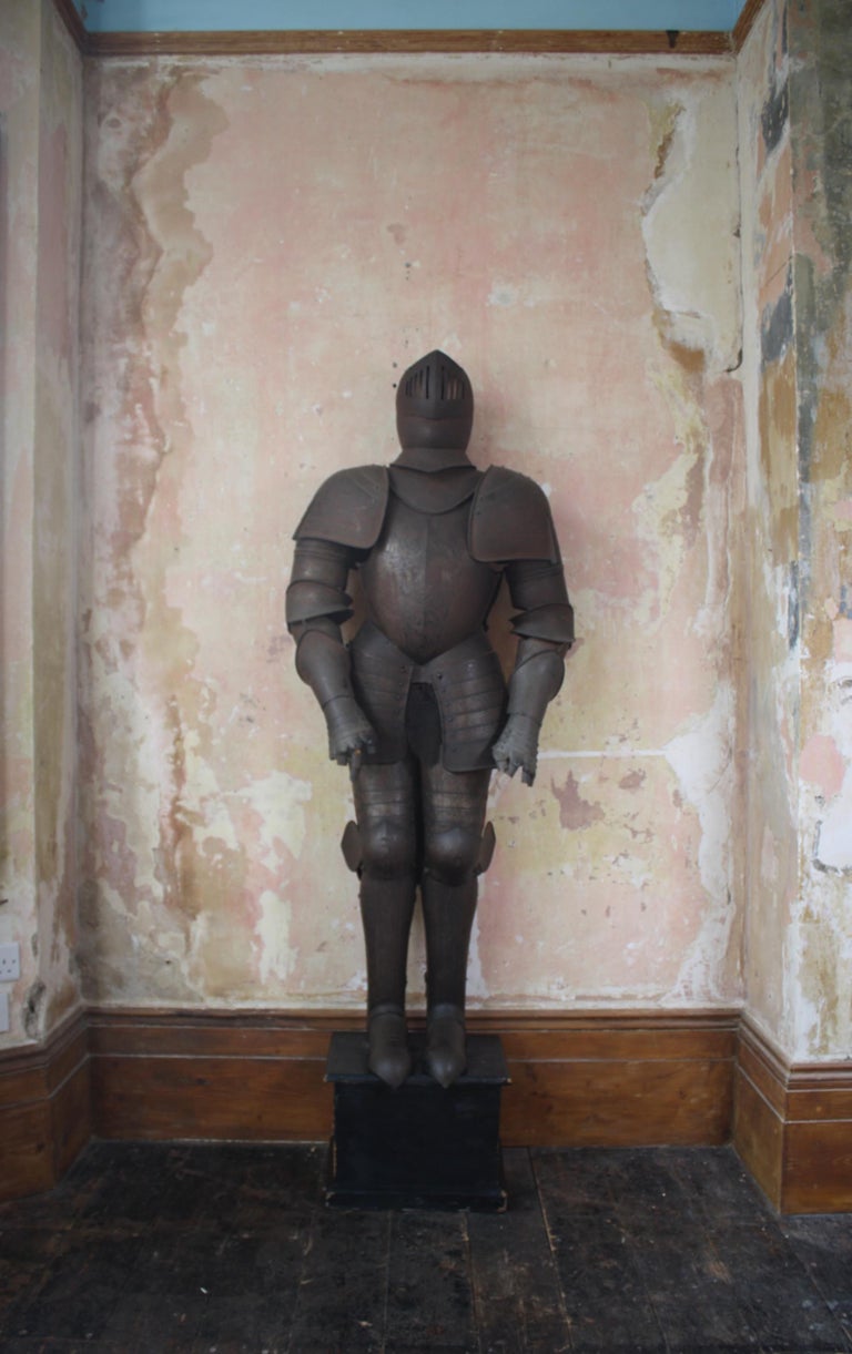 16th Century in Style, Victorian Country House Suit of Armour Sculpture ...