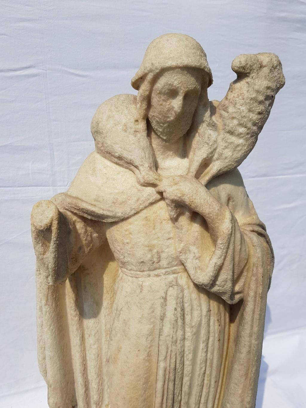 16th Century Italian Figurative Sculpture, St. James the Pilgrim, stone ...