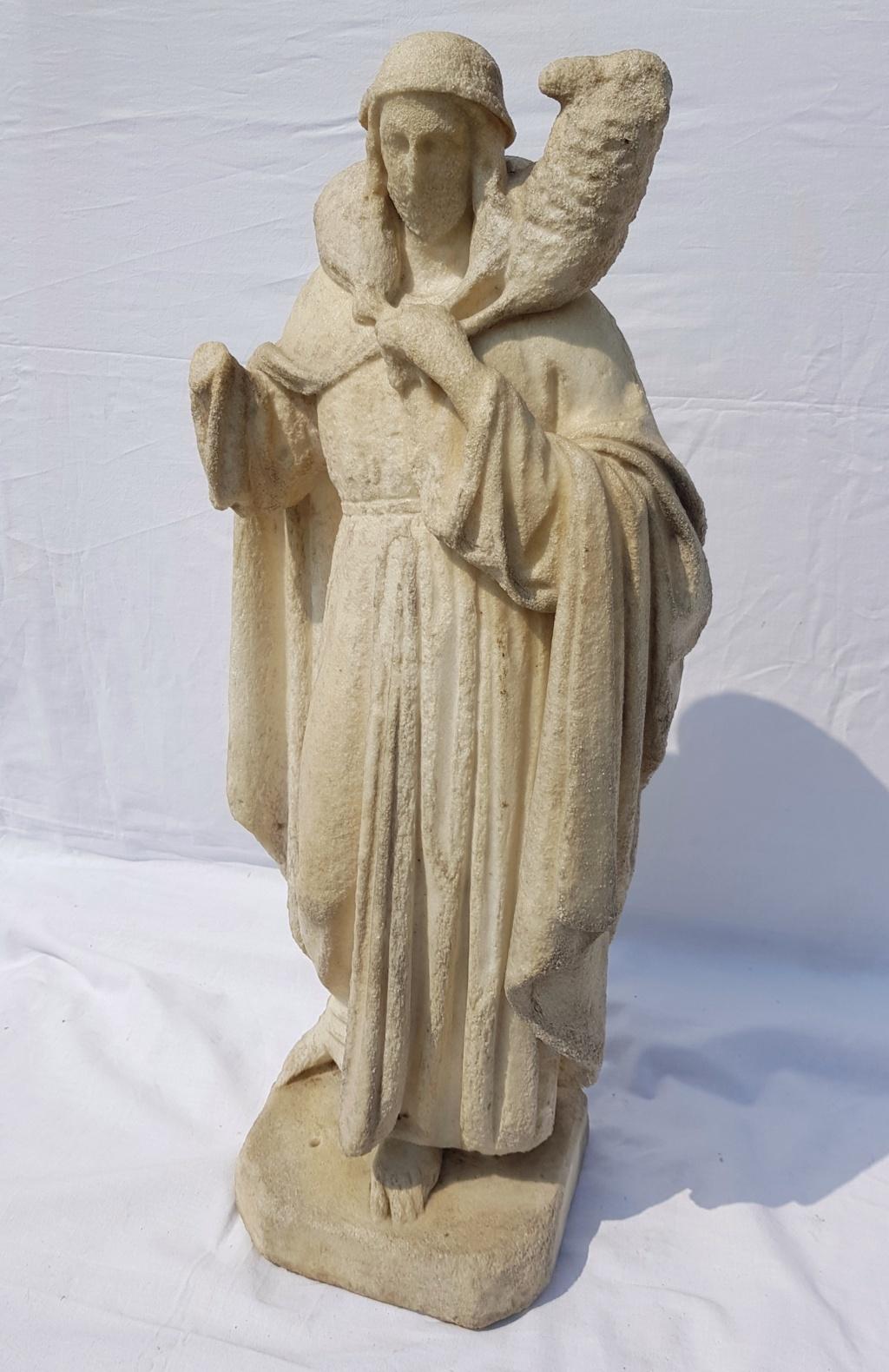 16th Century Italian Figurative Sculpture, St. James the Pilgrim, stone ...