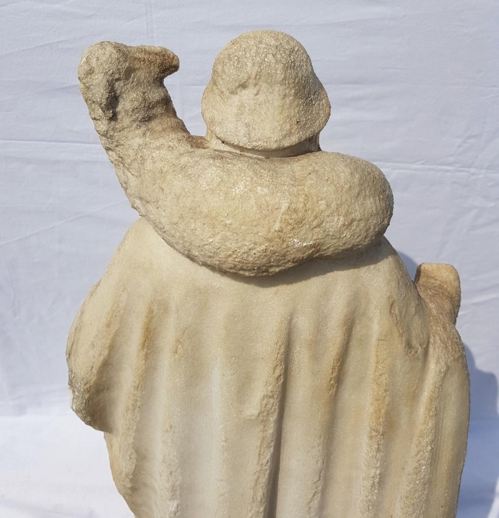 16th Century Italian Figurative Sculpture, St. James the Pilgrim, stone ...