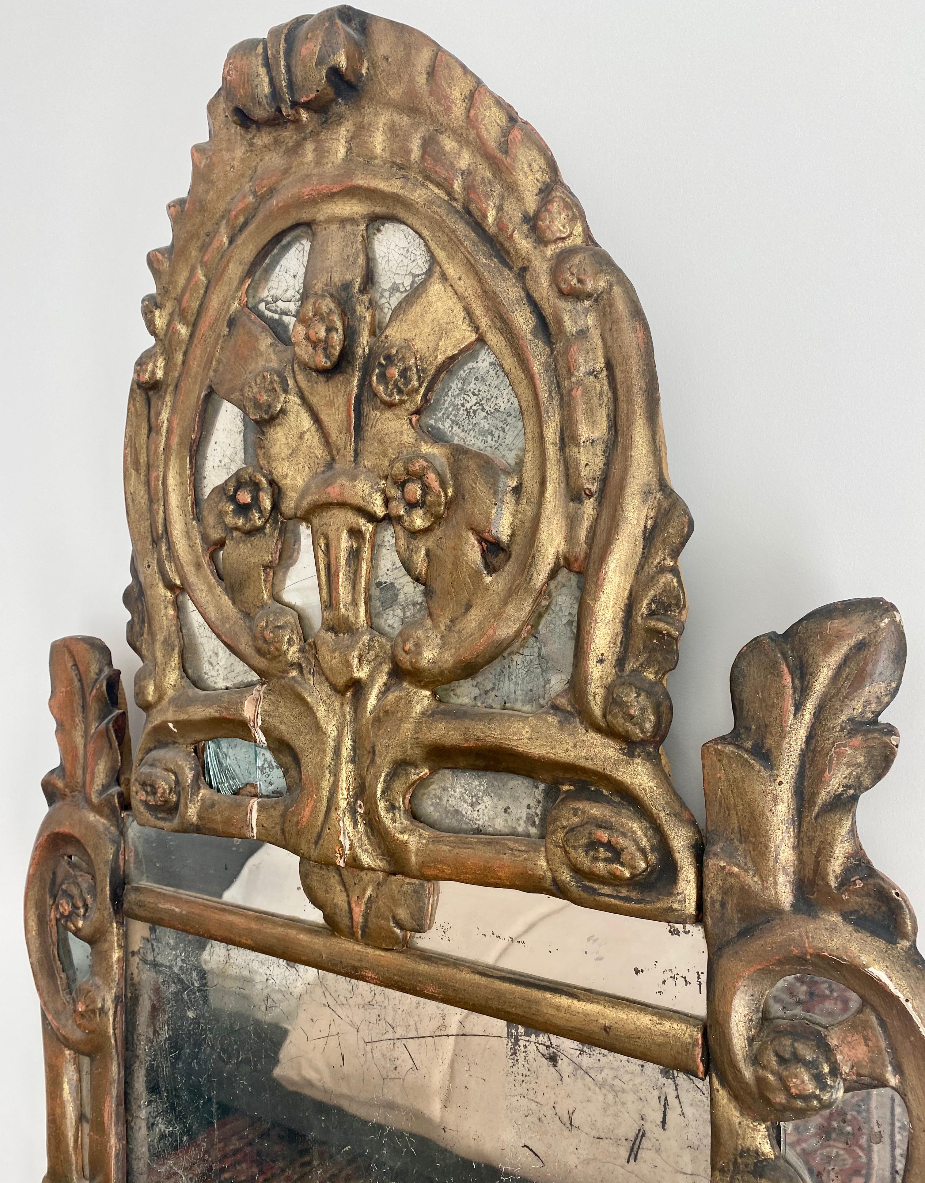16th Century Italian Mirror with Original Glass and Gilding For Sale at ...