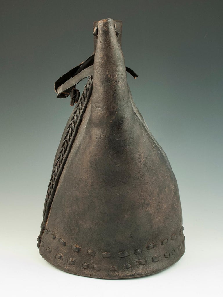 16th Century Leather Tribal Ottoman Water Flask 'Matara', Turkey at 1stDibs