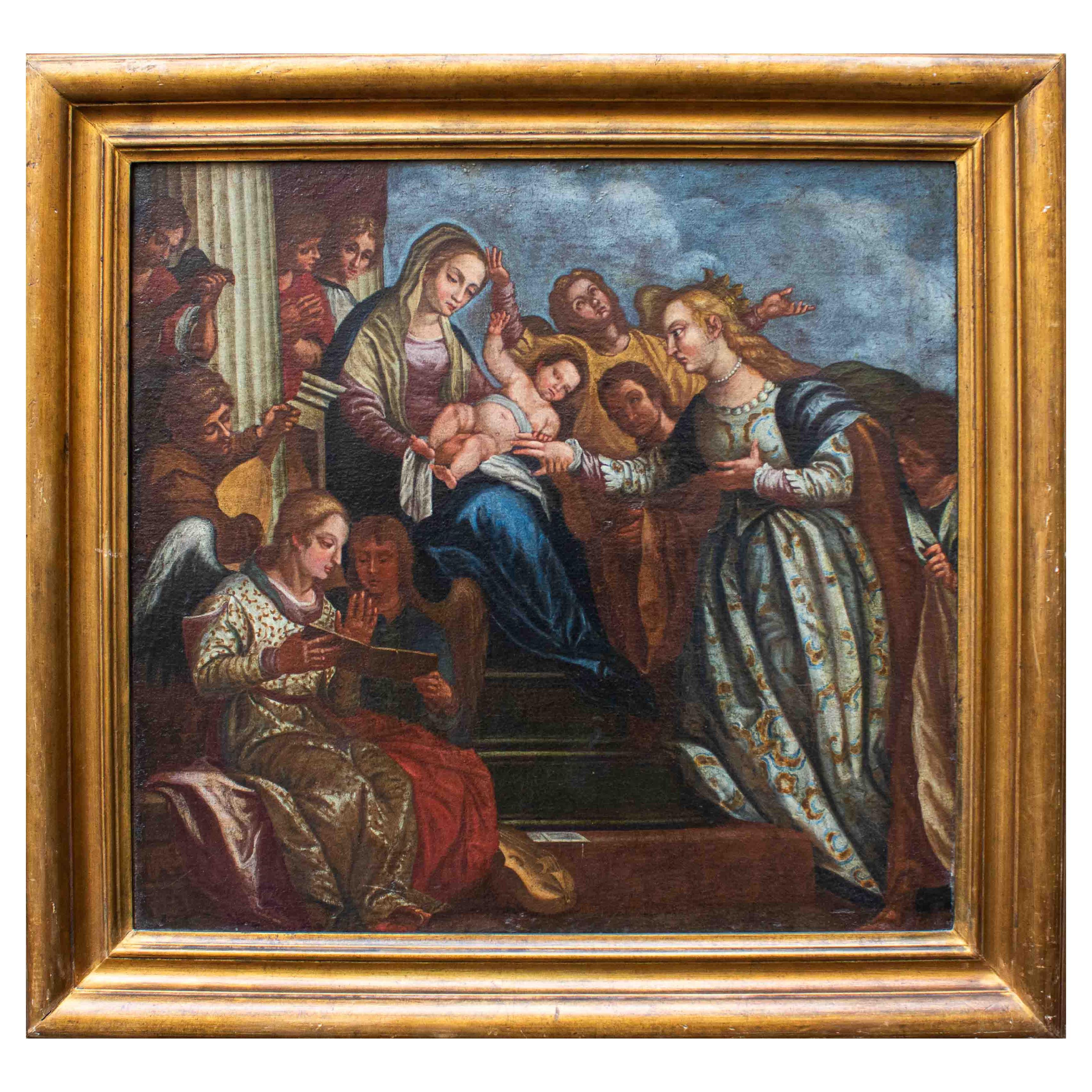 Italian Baroque marriage scene in the style of Vinckeboons, 16th-17th ...