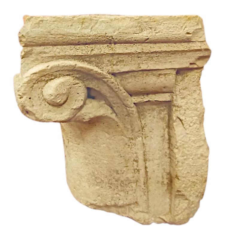 16th Century, Pair of Capitals, in White Stone with Noble Coat of Arms ...