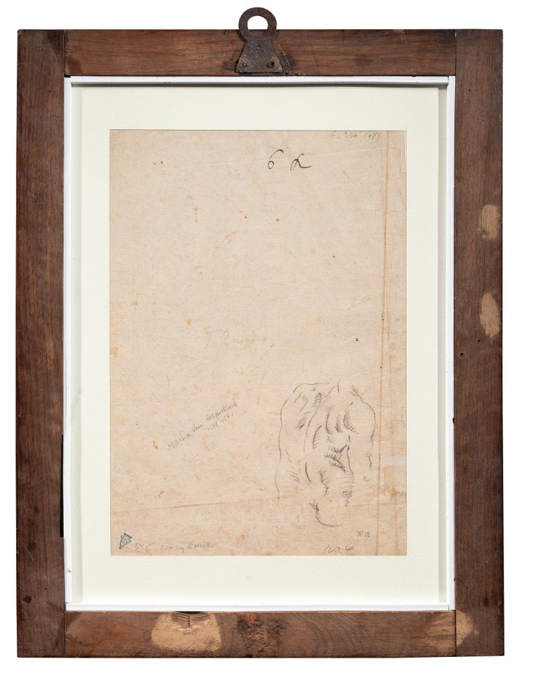 16th Century Sanguine Drawing Of The Fall Of The Damned For Sale at 1stDibs