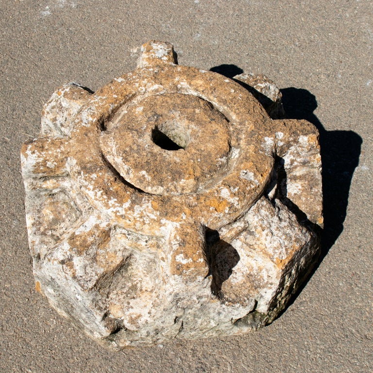 16th Century Spanish Keystone Wedged Where Arches Meet at the Apex of a ...