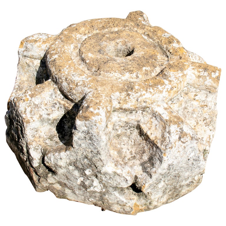 16th Century Spanish Keystone Wedged Where Arches Meet at the Apex of a ...