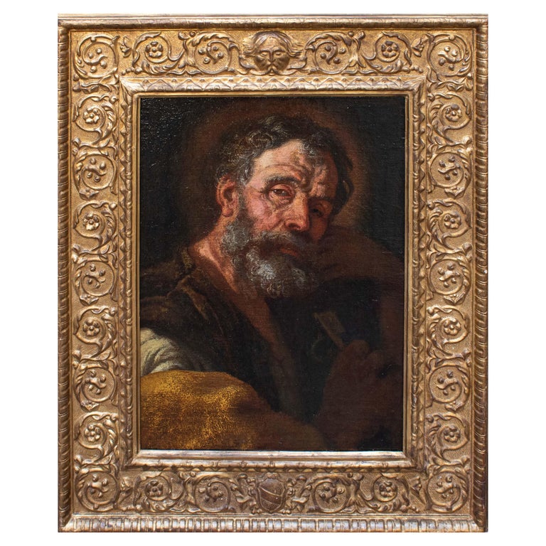 16th Century St. Peter Painting Oil on panel Circle of Domenico Fetti ...