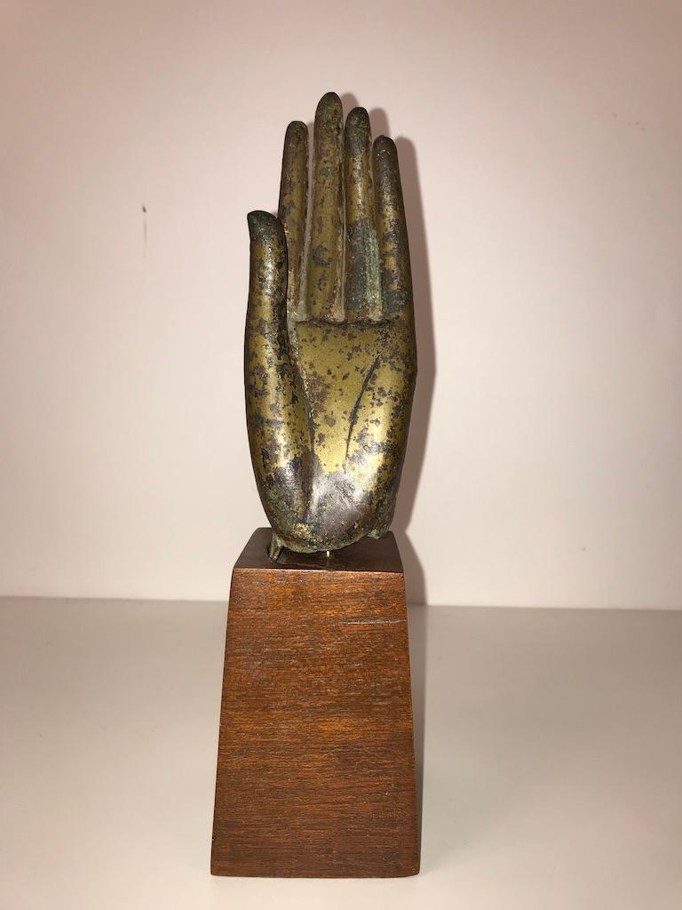 16th Century Thai Gilt Bronze Buddha Hand at 1stDibs