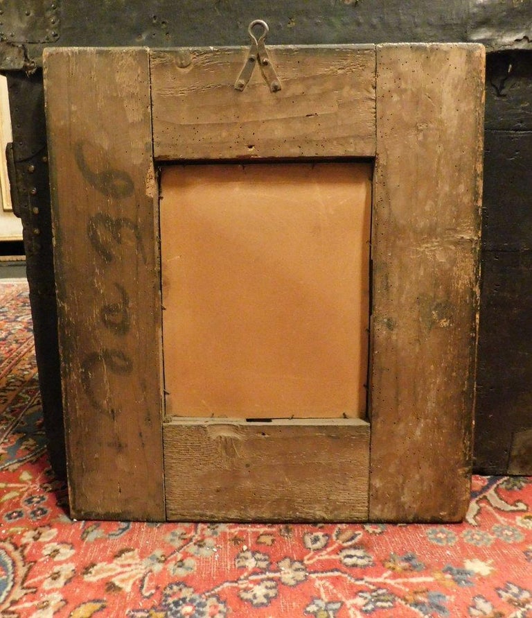 16th Century Very Antique Mirror with Black Lacquered Frame, Epoch ...