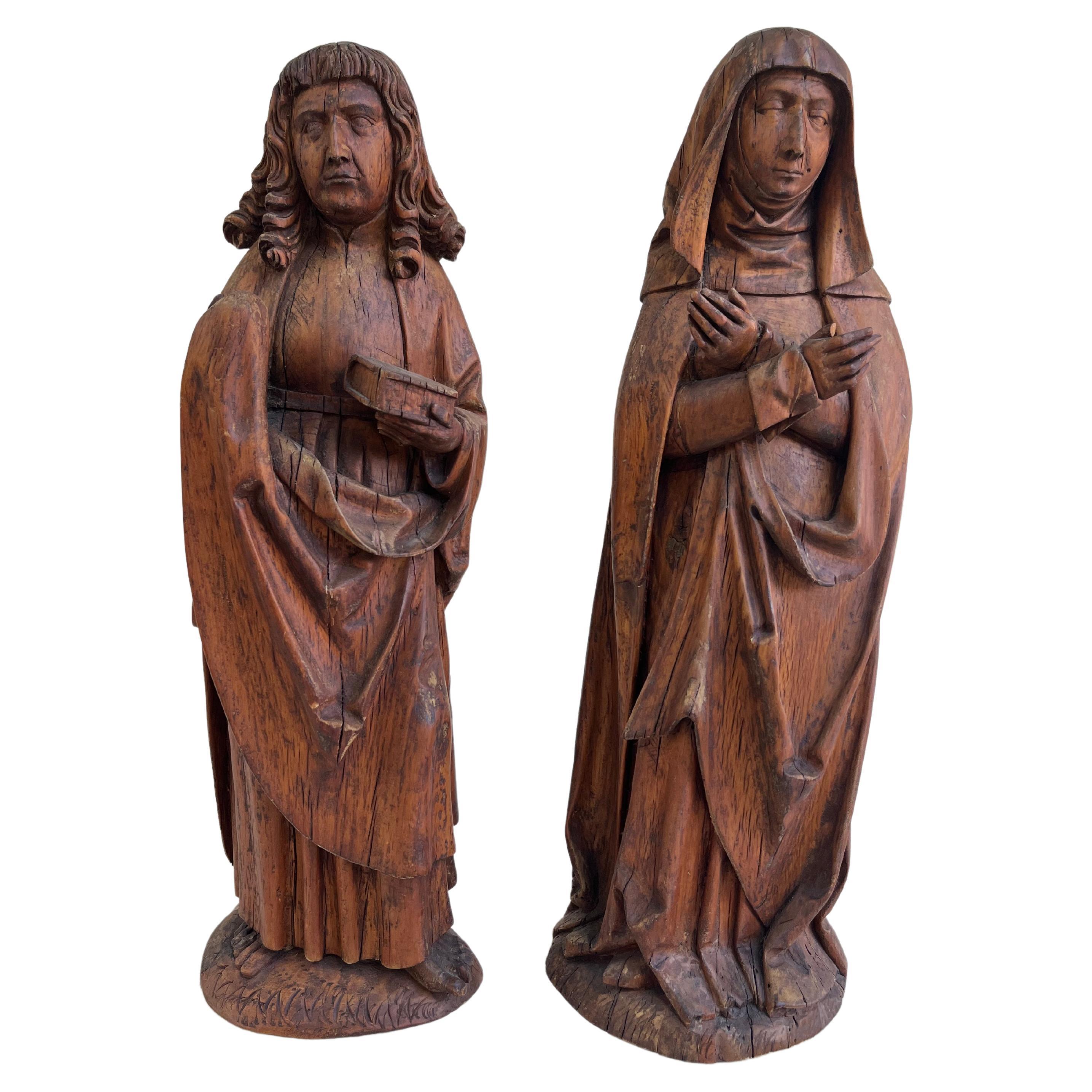 Baluster Vase in Paris Porcelain with the Effigy of the Virgin Mary For ...