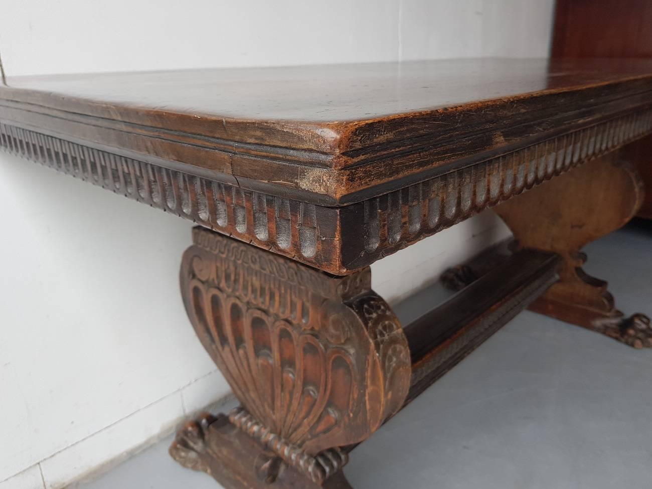 16th-17th Century Italian Walnut Renaissance Table at 1stDibs