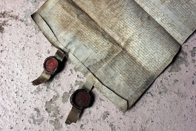 16th Century Scottish Charter of Sale Document by Henry Eldar, circa ...
