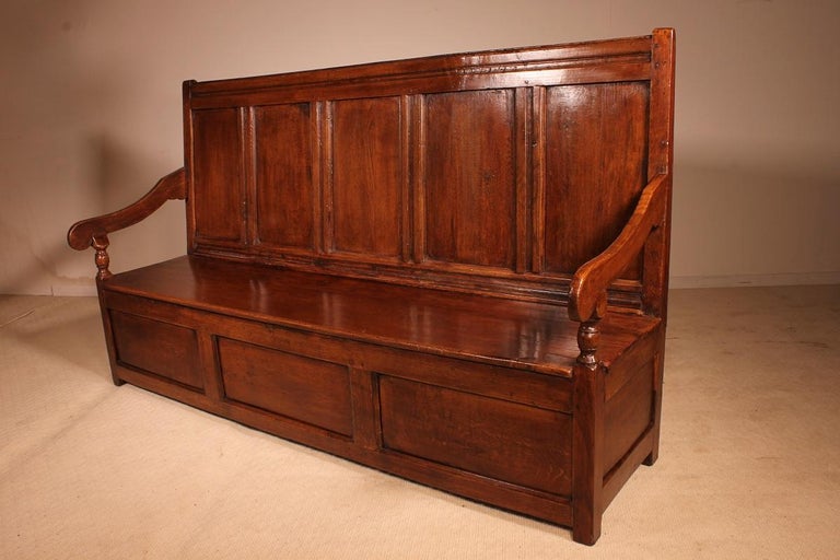 17th Century Settle Bench in Oak England at 1stDibs