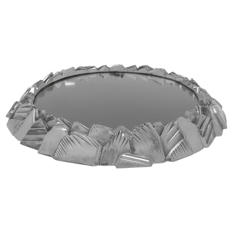 Victorian Antique Silver Plate Mirror Plateau, Made circa 1880 For Sale ...