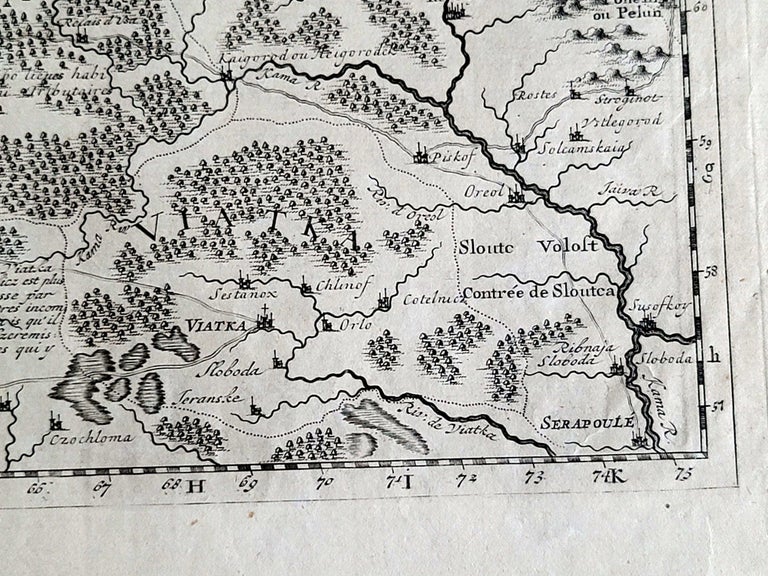 1714 Henri Chatelain "Nouvelle Carte Des Etatas Du Grand.Duc De Mos ...