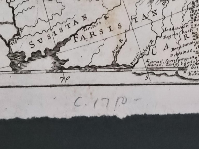 1718 Ides and Witsen Map "Route D'amsterdam a Moscow Et De La Ispahan ...