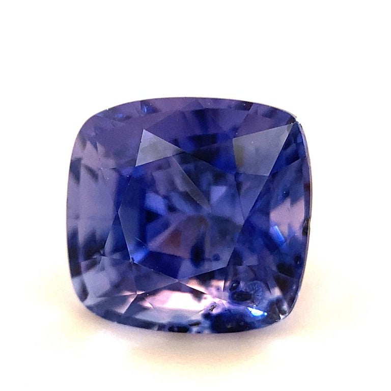1.73ct Cushion Violetish Blue to Purple Sapphire GIA Certified Sri ...