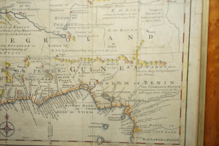 1747 British Map Showing the Kingdom of Judah on the West Coast of ...