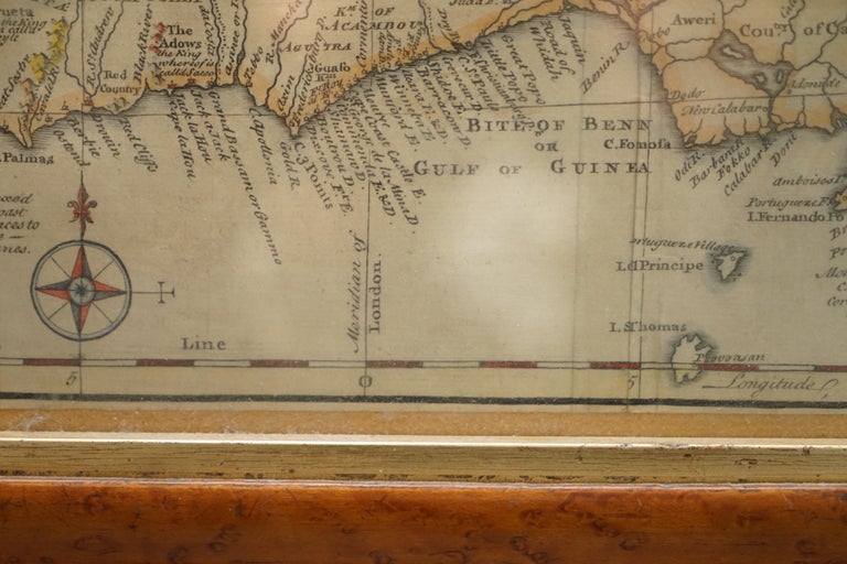 1747 British Map Showing the Kingdom of Judah on the West Coast of ...