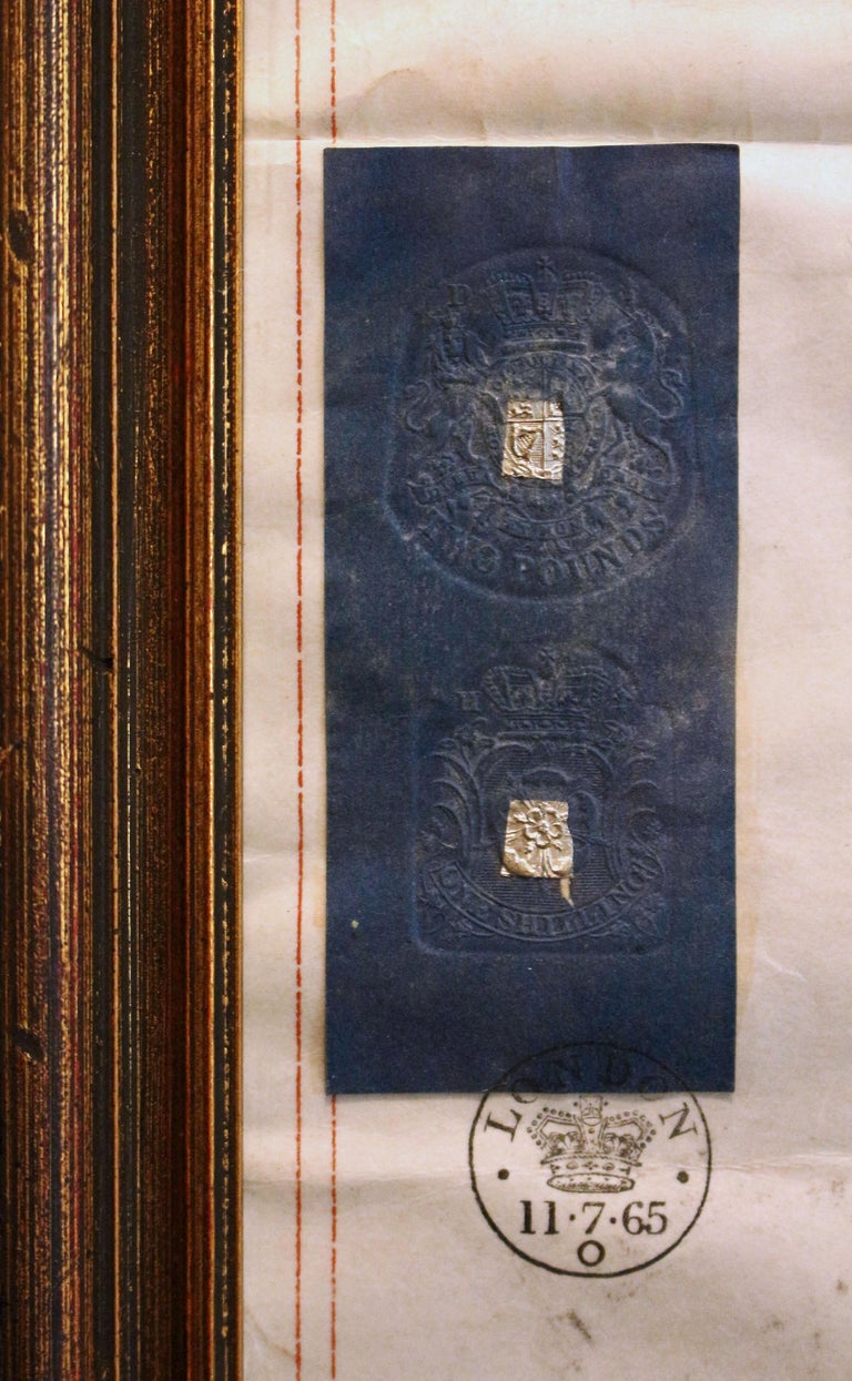 1765 Indenture on Parchment For Sale at 1stDibs