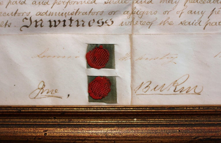 1765 Indenture on Parchment For Sale at 1stDibs