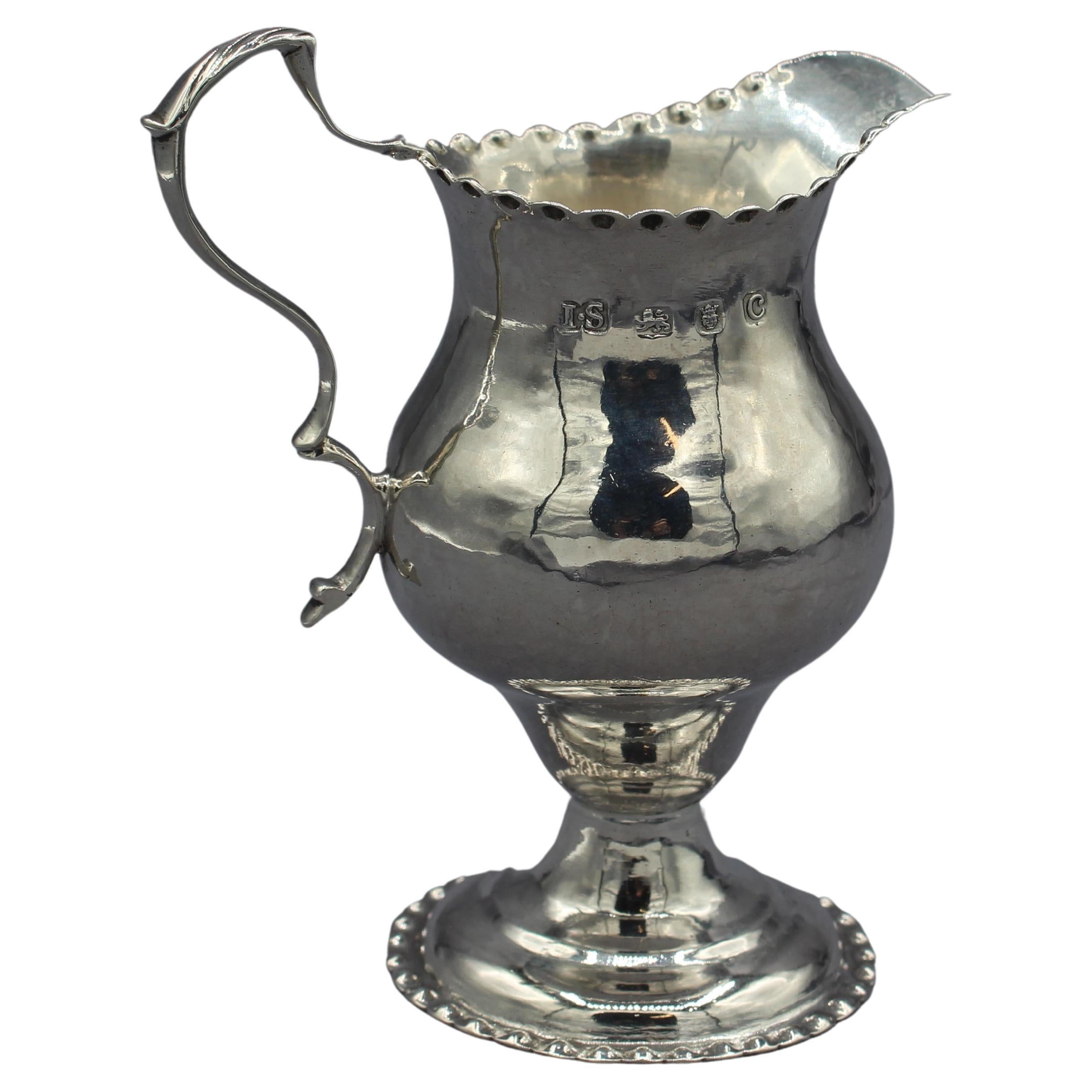 1778 London Sterling Helmet Shaped Cream Jug at 1stDibs