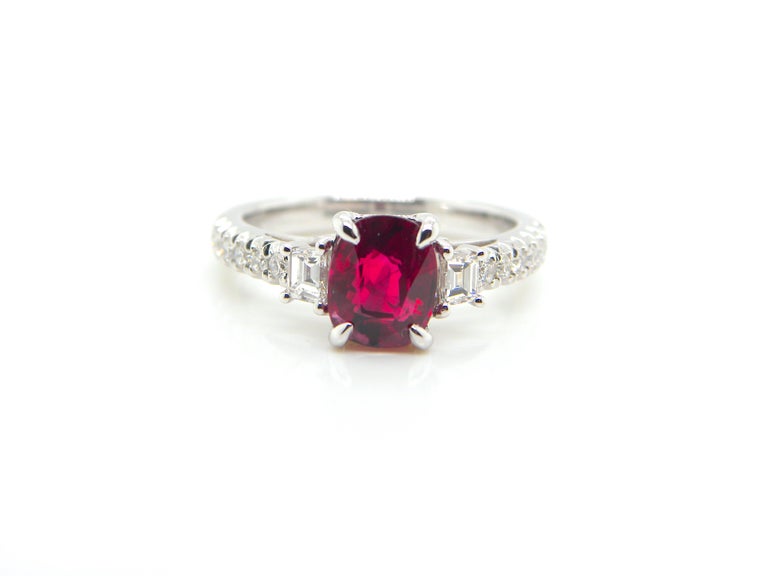 1.78 Carat Lotus Certified Burma No Heat Pigeon's Blood Red Ruby ...