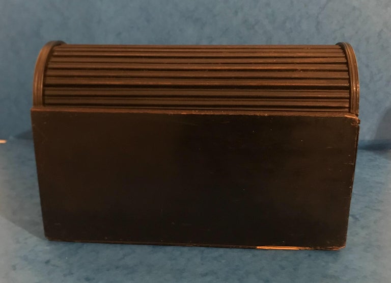 1780 Ebonised Fruitwood Tambour Top Writing Box at 1stDibs