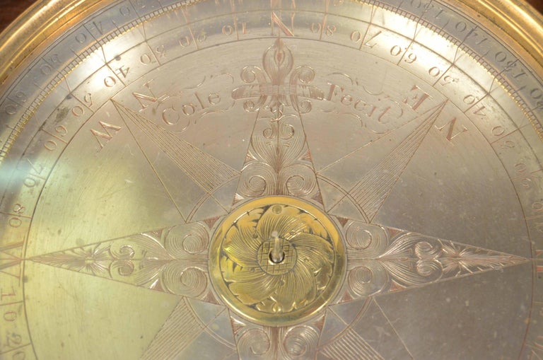 1780s Cole Fecit Brass Antique Surveyor's Transit Theodolite ...