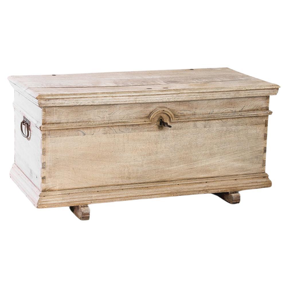 German Oak Wedding Trunk, circa 1863 at 1stDibs