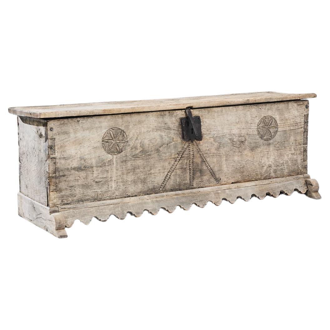 German Oak Wedding Trunk, circa 1863 at 1stDibs