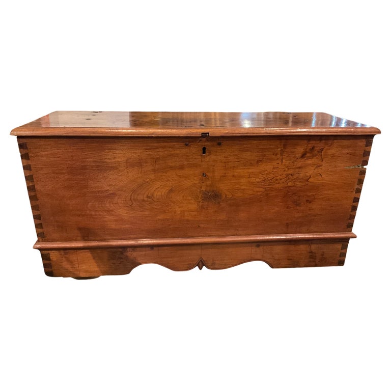 1780s Large European Wood Trunk For Sale at 1stDibs