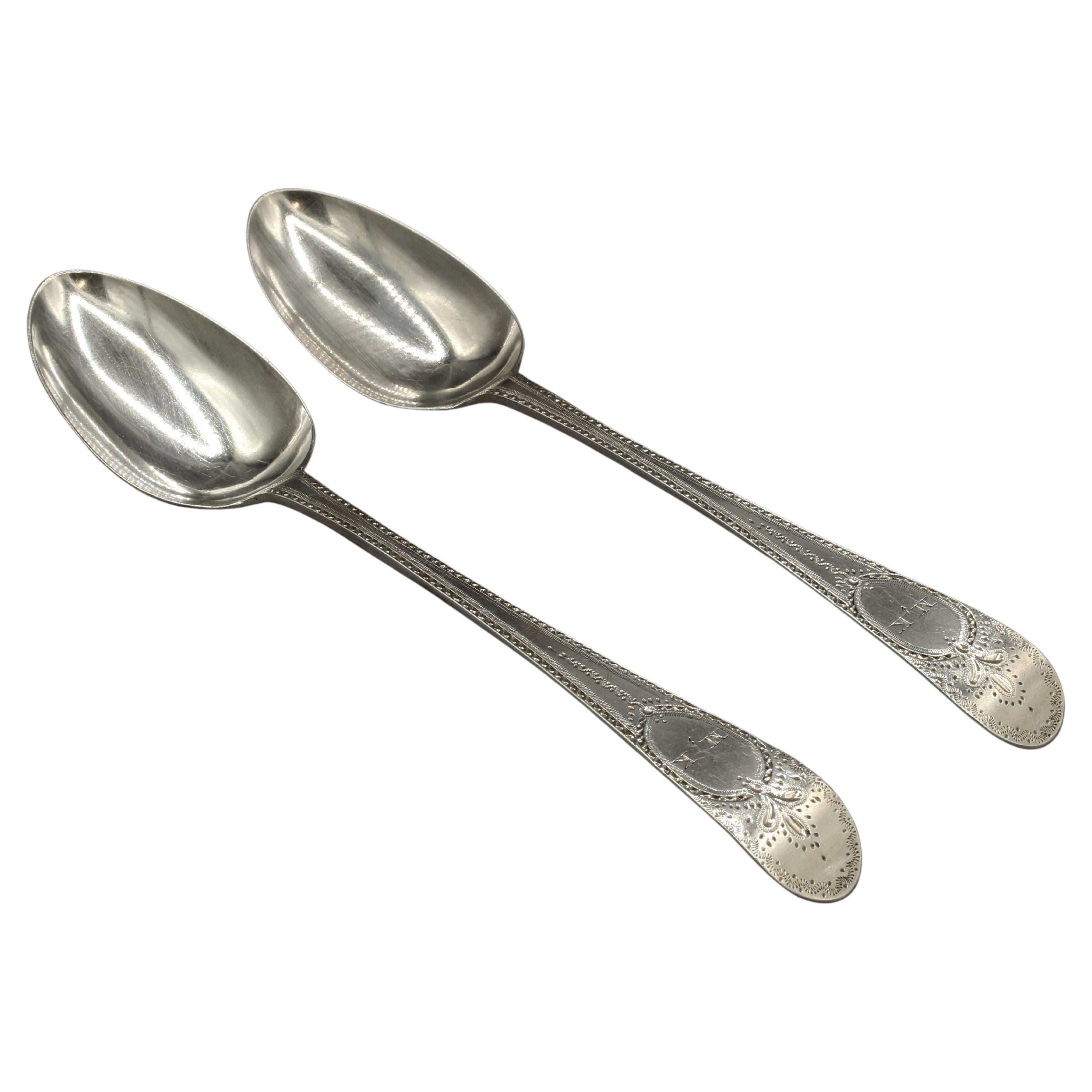 Antique American Monogrammed "H" Tablespoons; set of Four For Sale at ...