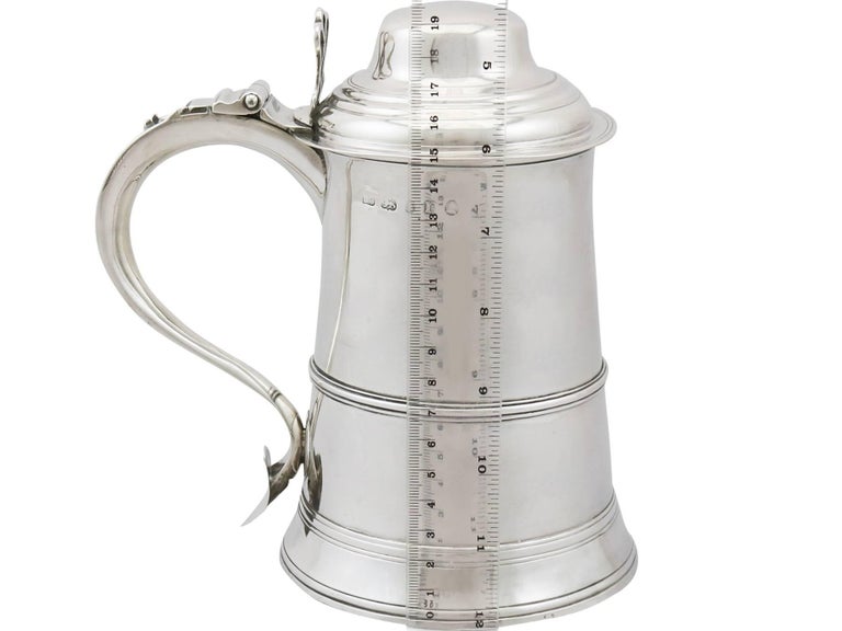 1788 Antique Sterling Silver Tankard at 1stDibs