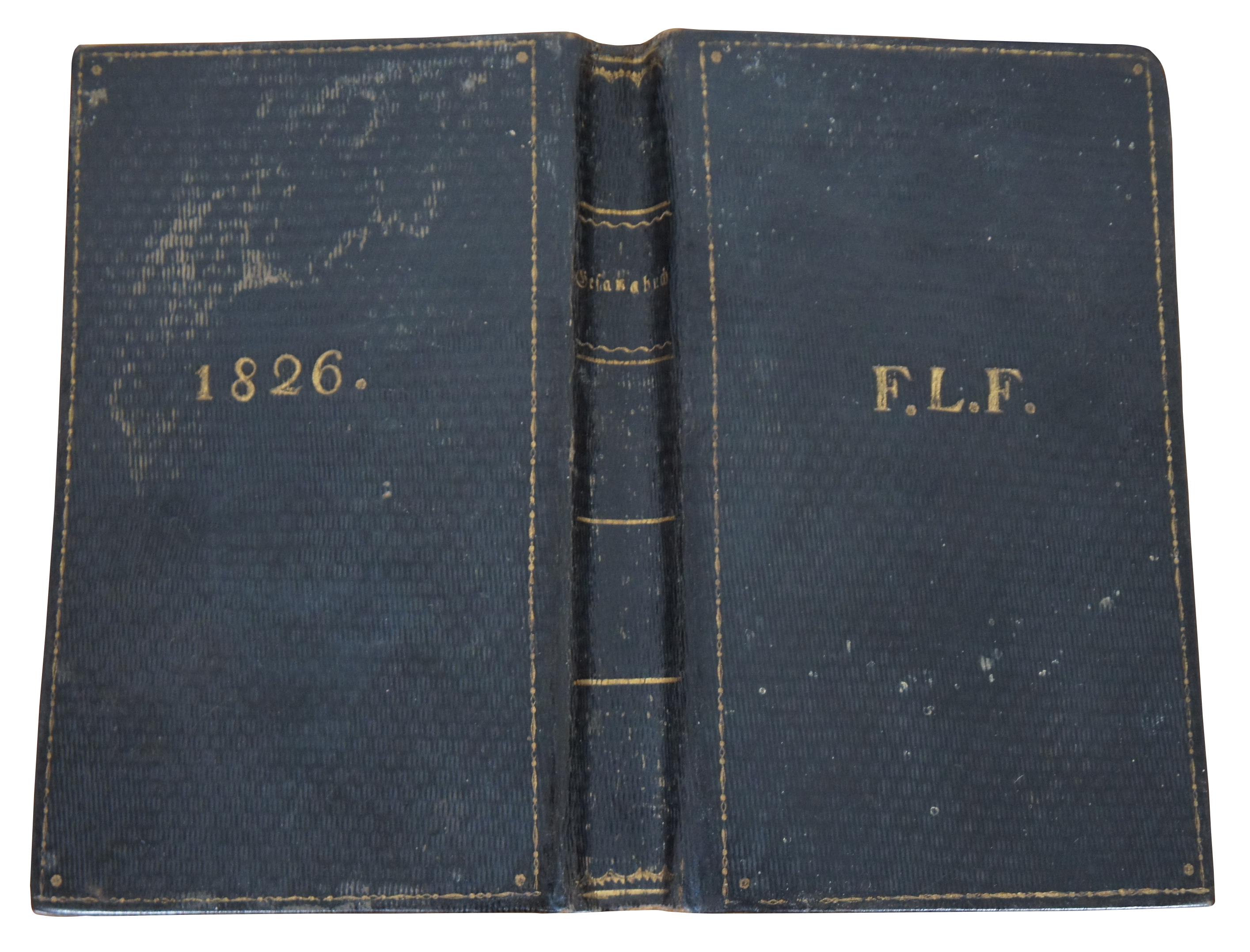 1798 Antique 18thC German Lutheran Evangelical Hymnal Gesangbuch Song ...