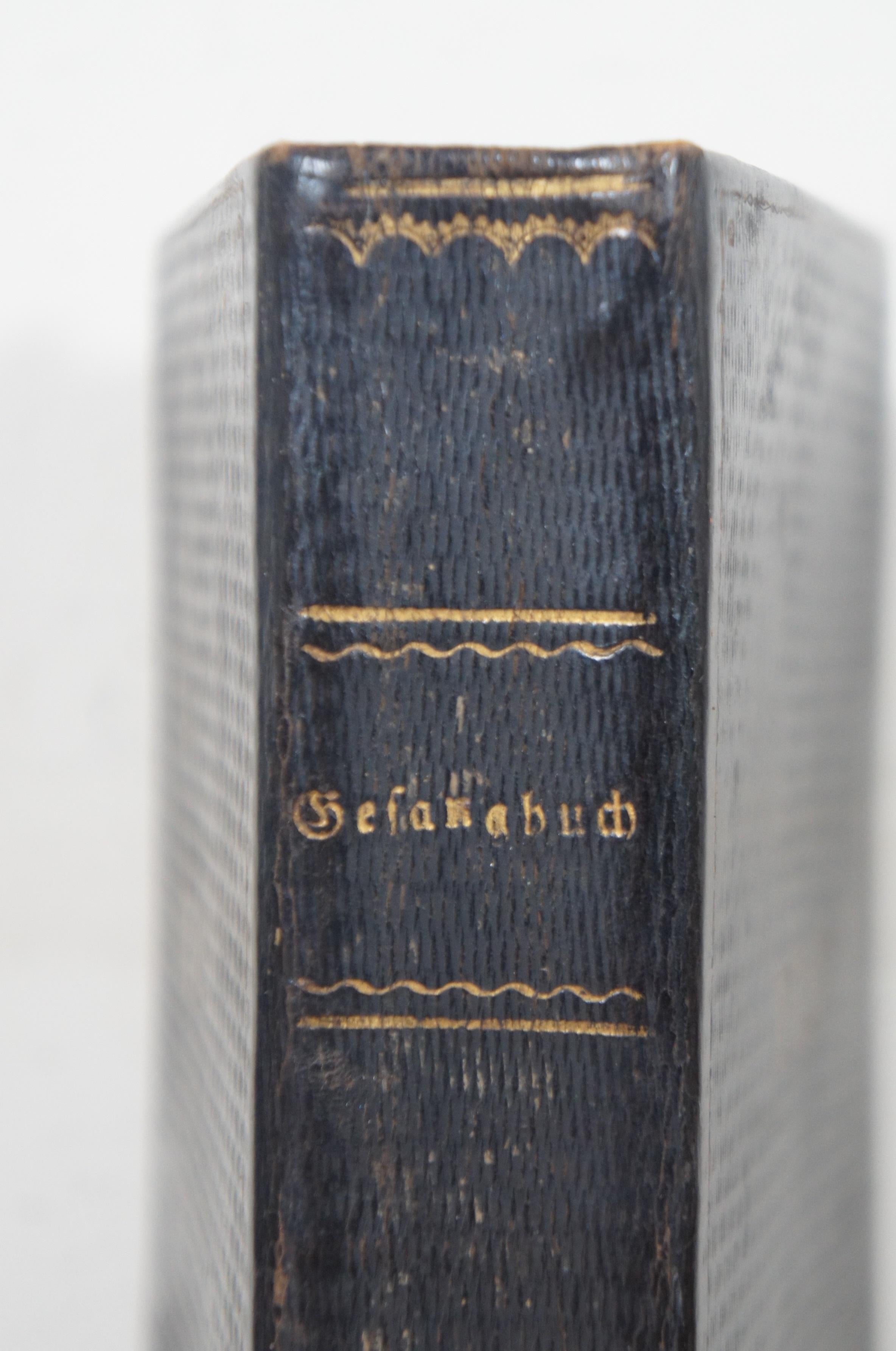 1798 Antique 18thC German Lutheran Evangelical Hymnal Gesangbuch Song ...