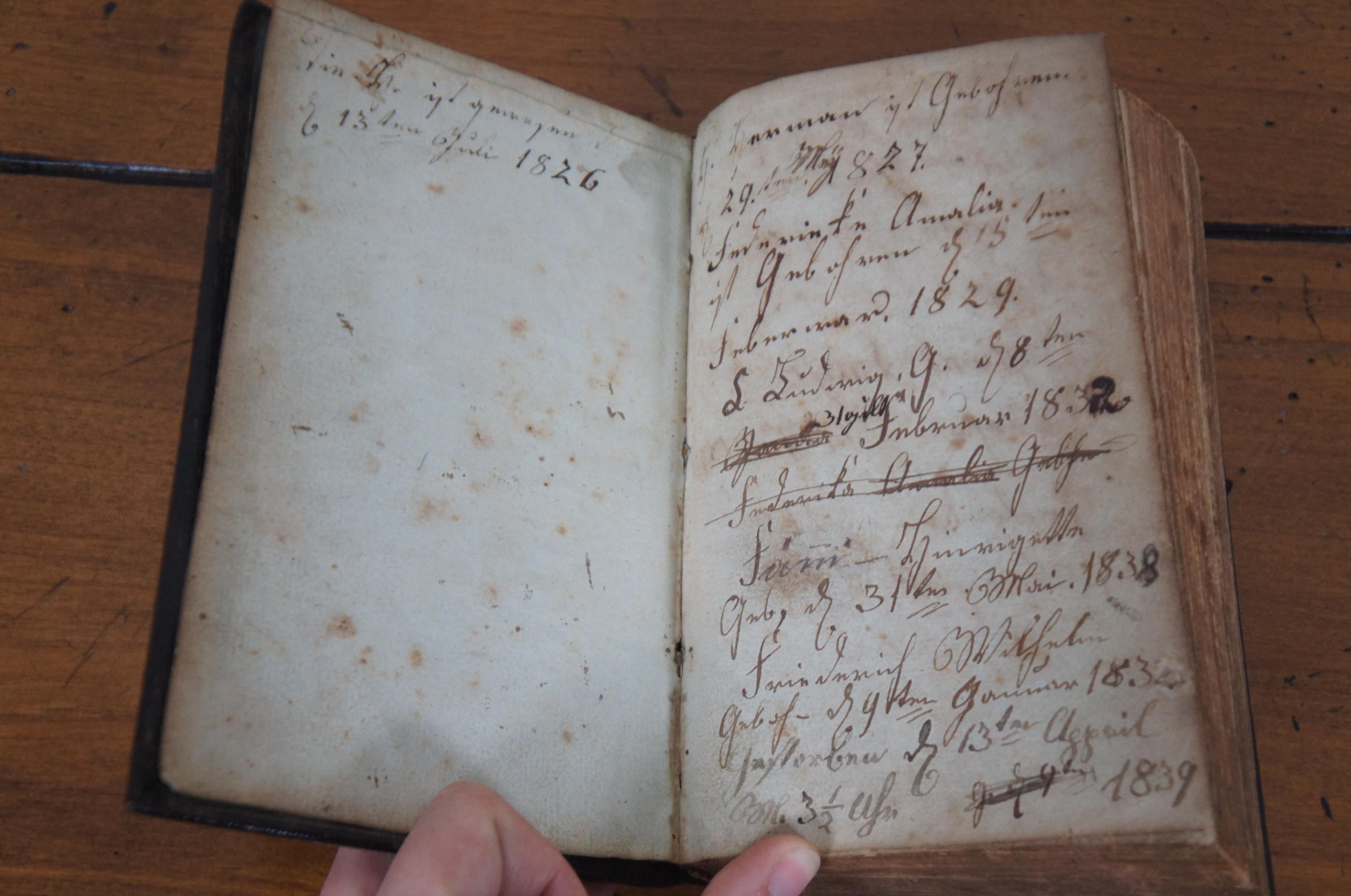 1798 Antique 18thC German Lutheran Evangelical Hymnal Gesangbuch Song ...