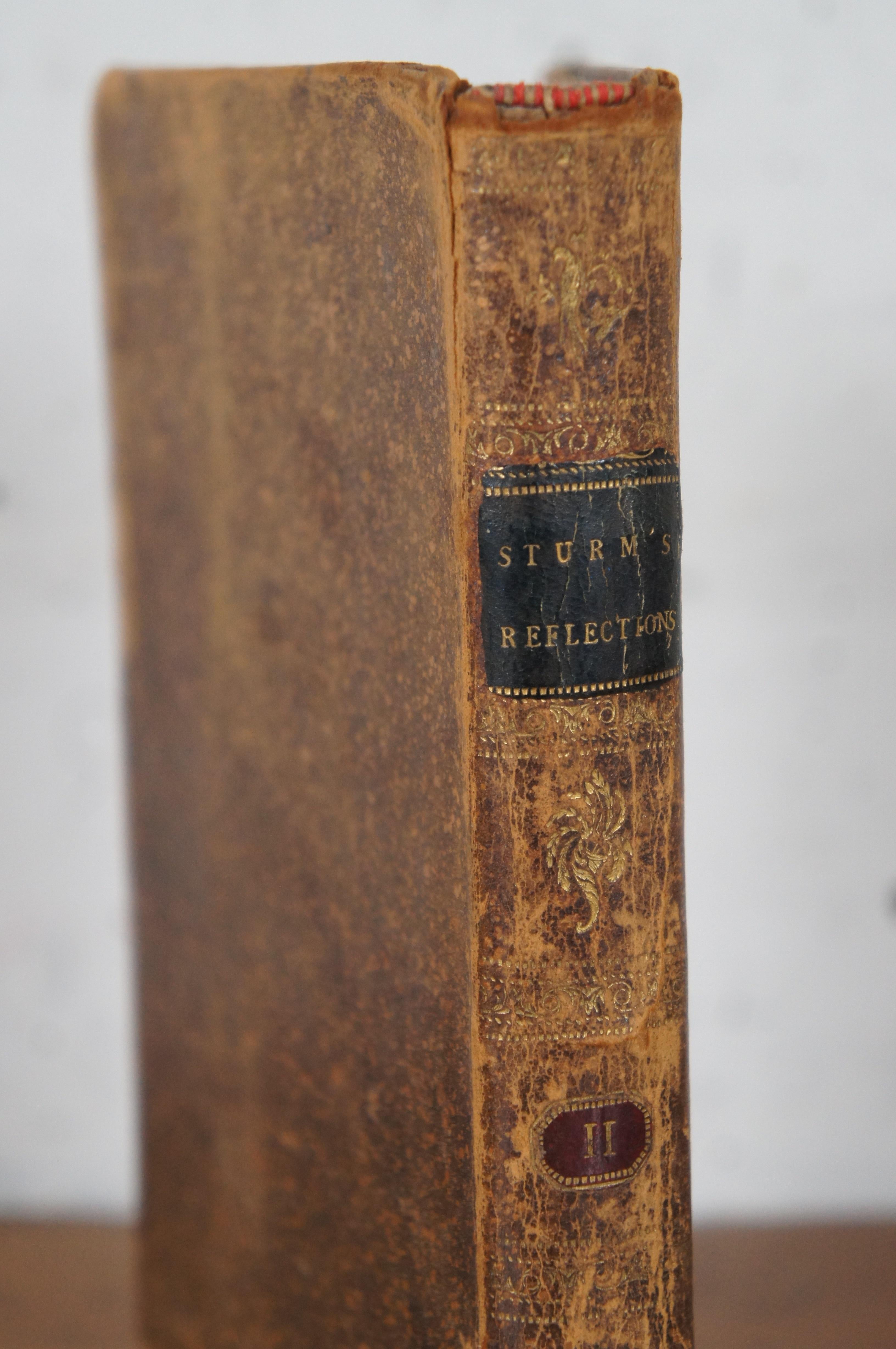 1798 Antique Reflections for Every Day in the Year Sturm 6th Ed Leather ...
