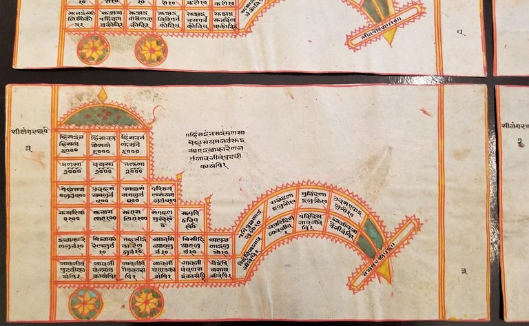 17C SE Asian Indian Set of 8 Paintings from a Yantra For Sale at 1stDibs