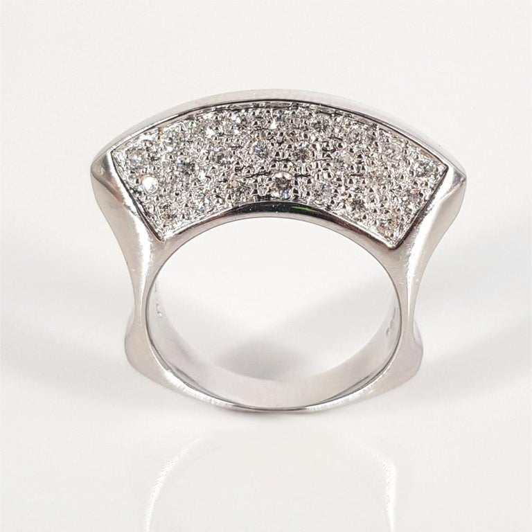 17ct White Gold Diamond Dress Ring For Sale at 1stDibs