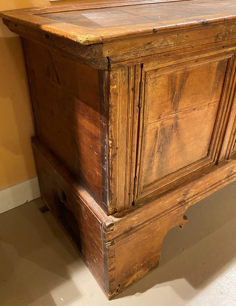 17th / 18th Century Continental Pine Storage Chest on Frame with ...