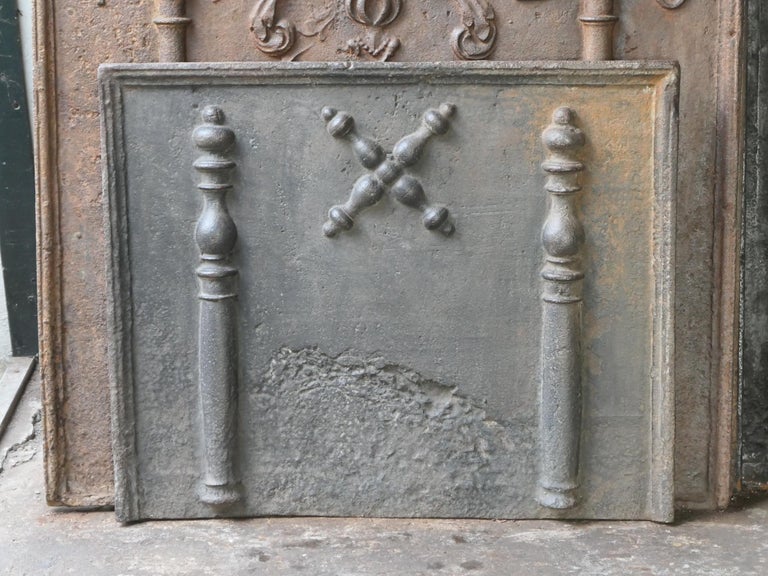 17th-18th Century French Louis XIV 'Saint Andrew's Cross' Fireback For ...