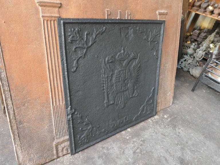 17th-18th Century, German Louis XIV Coat of Arms Fireback For Sale at ...