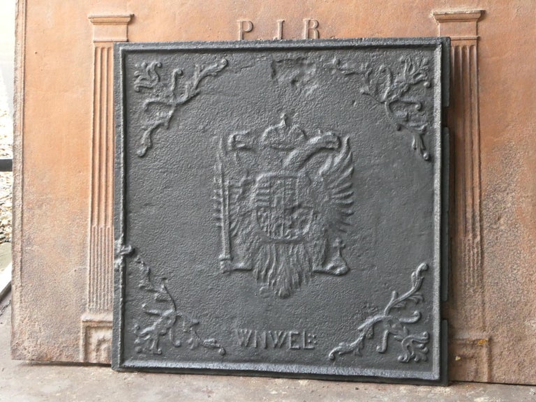 17th-18th Century, German Louis XIV Coat of Arms Fireback For Sale at ...